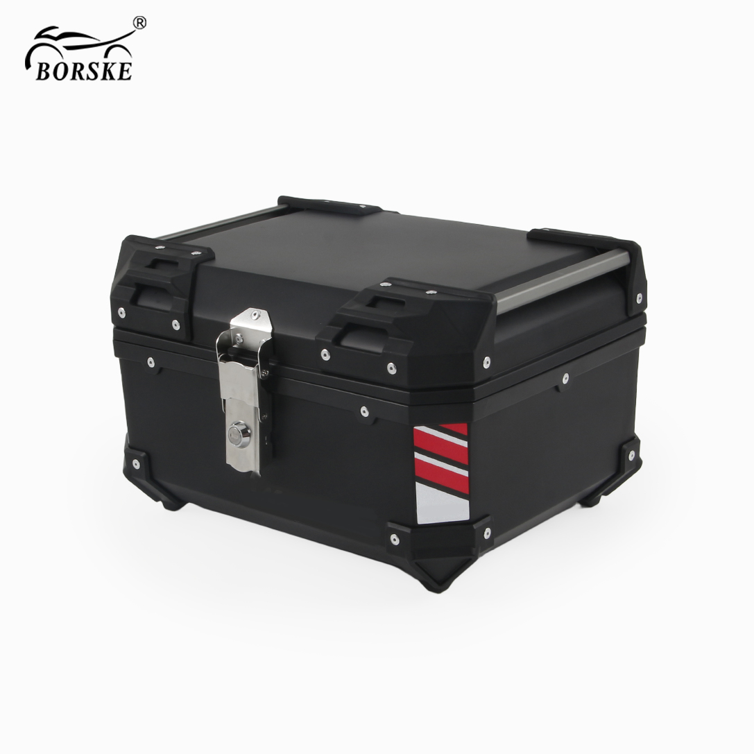 PP 28L Motorcycle Rear Top Box Tail Trunk Luggage Storage Carrier Case ...